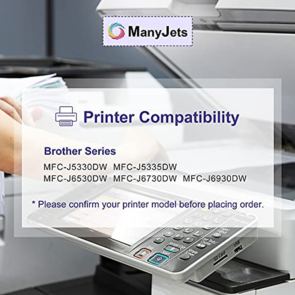 ManyJets LC3019XXL Compatible Ink Cartridge Replacement for Brother LC3019 LC3019XXL LC3017 Work with Brother MFC-J5330DW MFC-J6930DW MFC-J6530DW MFC-J5335DW MFC-J6730DW Printer (2BK,2C,2M,2Y,8-Pack)