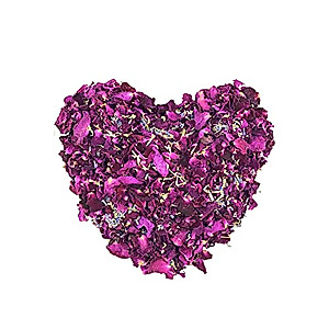 db11 Wedding Dried Flower Petal Confetti - 3/15/30 Packs for Party Decoration Table Girl Bridal Shower (3) Red