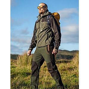 TBMPOY Men's Snow Ski Hiking Pants Waterproof Winter Fleece Lined Pants Camping Skiing Ice Fishing Pants with Belt 02 Thick Green XL