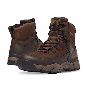 Danner Vital Trail 5” Hiking Boots for Men - Waterproof, Abrasion-Resistant Leather and Textile, with Shock-Absorbing Midsole and Traction Outsole, Coffee Brown - 10.5 D