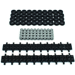 NEW Lego Tire, Wheel and Square Axles Bulk Lot - 100 Pieces Total