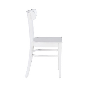 Linon Dayleen White Wooden Dining Chairs, Set of 2 Fully Assembled