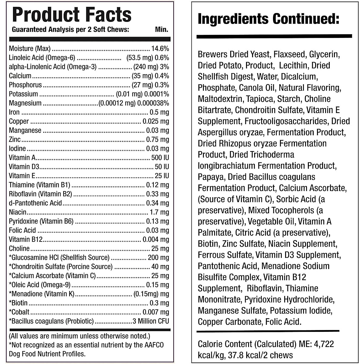 Larry 8-in-1 Multivitamin Dog for Small Dogs | Heart, Digestion, Liver, Skin, Coat, & Joint Support for Dogs | with Vitamins, Minerals, Omegas, & Glucosamine Chondroitin | 60 Soft Chews