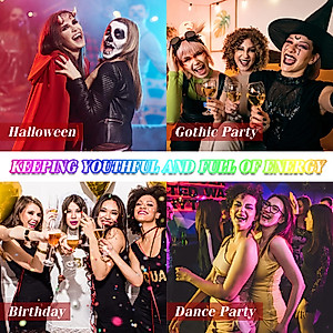 Womens Tulle Tutu Costume Set, Skirt Arm Leg Warmers Striped Socks, 80s Outfit Accessories Set for Women Party, C-Purple