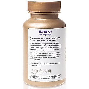 CAREFAST Melatonin Plus Extra Strength High Dose Sleep Supplement - 60mg Veggies Capsules - Fast Acting with Zinc & Magnesium for Maximum Quick Absorption for Adults