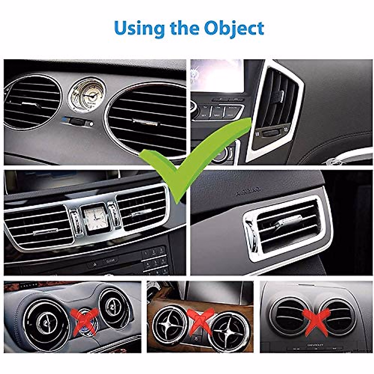 Beam Electronics Car Phone Holder Mount, Phone Car Air Vent Mount Holder Cradle Compatible for iPhone 12 11 Pro Max XS XS XR X 8+ 7+ SE 6s 6+ 5s 4 Samsung Galaxy S4-S10 LG Nexus Nokia