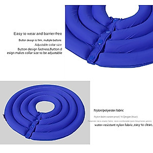 Dog Cone Collar, Inflatable Dog Neck Donut Collar Alternative After Surgery, Soft Protective Recovery Cone for Small Medium Large Dogs and Cats Puppies - Alternative Collar (Dark Blue,XL)