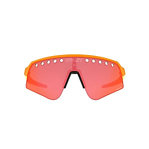 Oakley Men's Oo9465 Sutro Lite Sweep Rectangular Sunglasses, Orange/Prizm Trail Torch, 39 mm