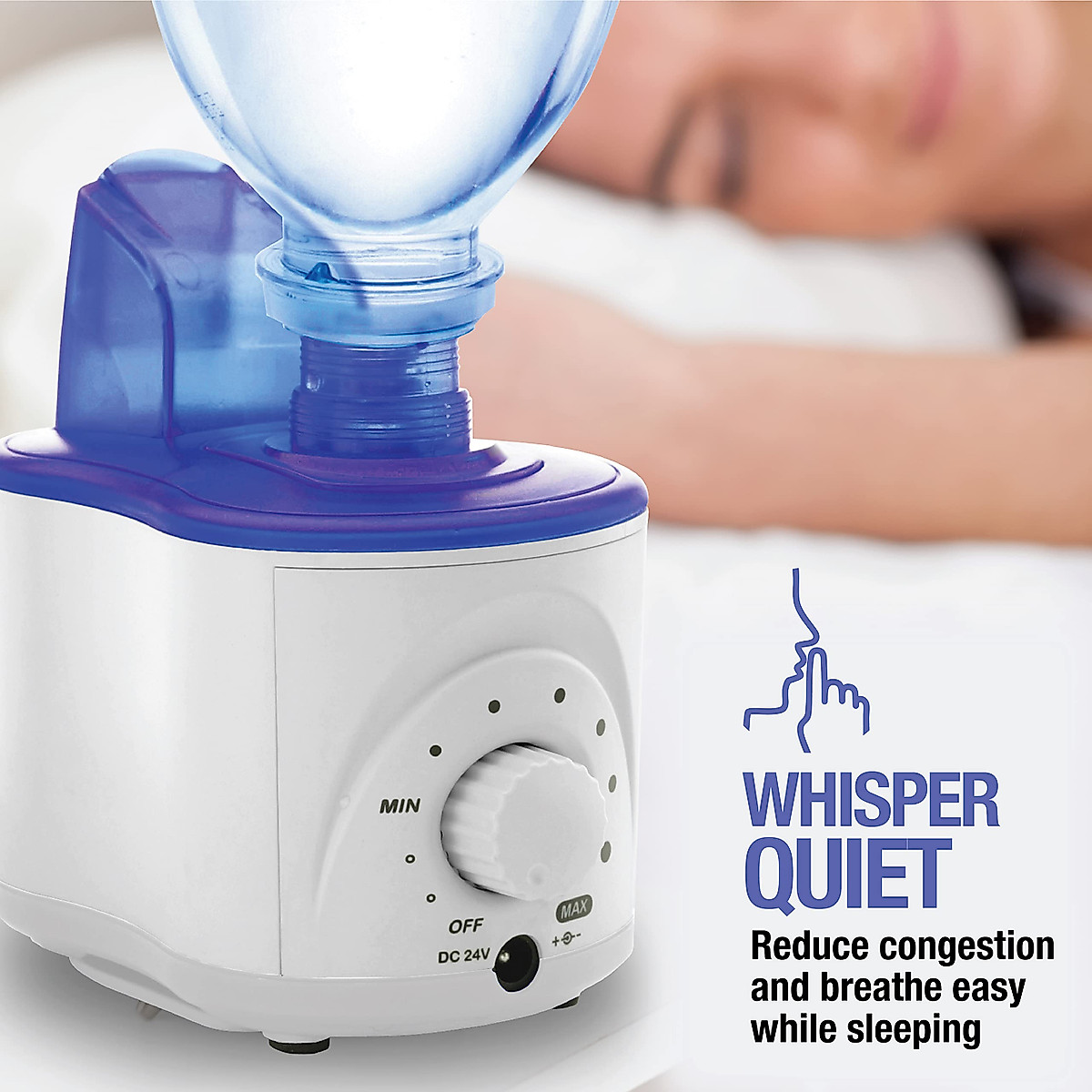 Bell+Howell Sonic Breathe Water Bottle Humidifier, Easy to Use Small Humidifier, No Leak Portable Humidifier, Mini Humidifier, Travel Humidifier, Personal Humidifier and Desk Humidifier as Seen on TV
