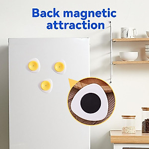 3 PCS Egg Punch, 2025 New Magnet Egg Piercer for Raw Eggs, Egg Poker for Hard Boiled Eggs, Easy Eggshell Peeler Remover Tool Egg Hole Puncher Pricker with Safety Lock Kitchen Gadgets (White*3)