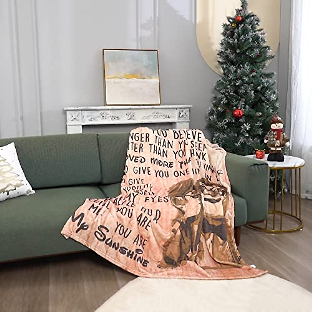 TURMTF Mothers Day Birthday Gifts for Wife, Wife Birthday Gift Ideas, Wedding Anniversary Mother Day Romantic Gifts for Her, Gifts for Wife from Husband, Wife Blanket 55"x70"