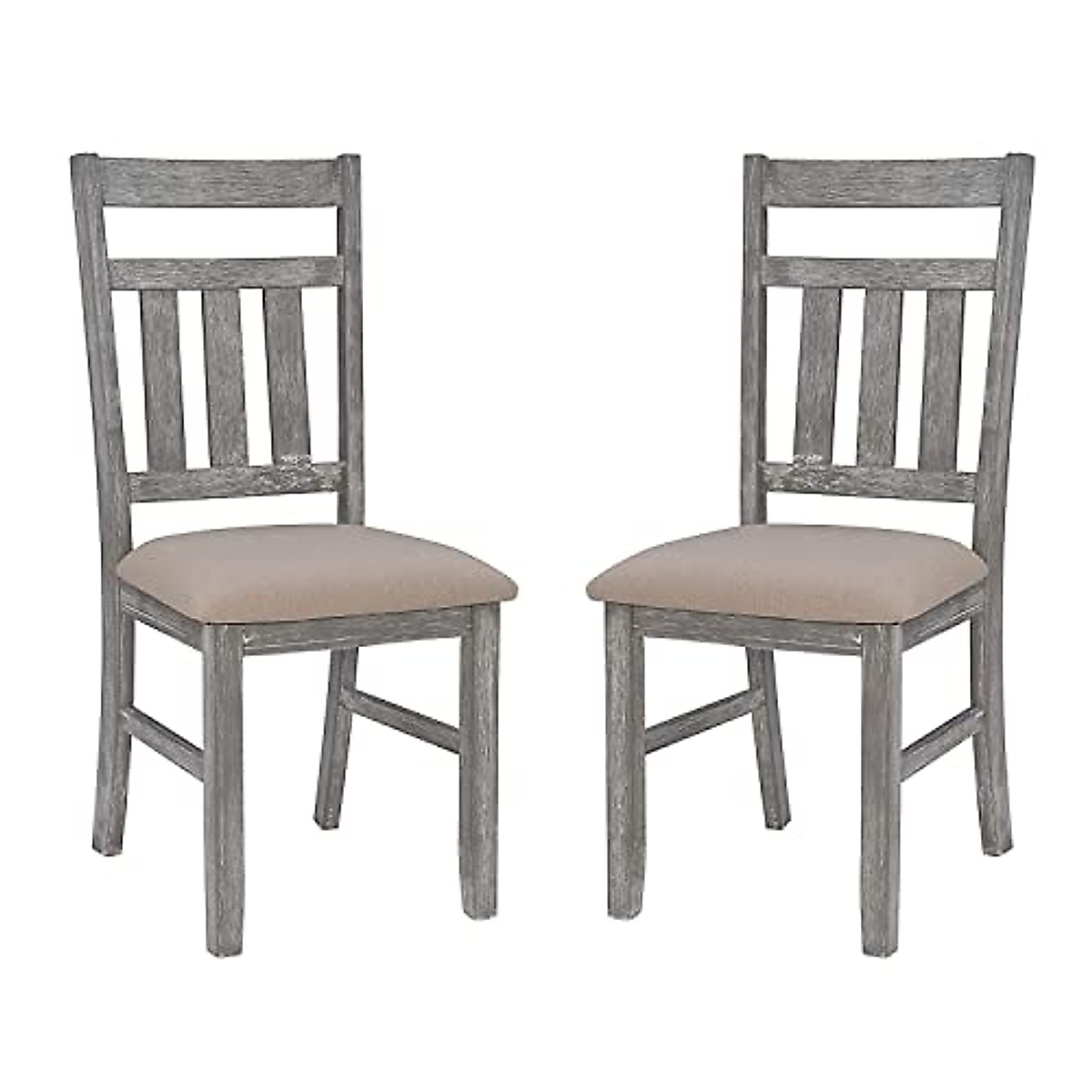 Powell Turino Dining Set, Grey Oak Finish, 6 Chairs