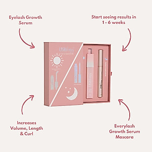 Lash Therapy Australia Day to Night Bundle Eyelash Growth Serum + Every Lash Growth Serum Mascara, Eyelash Serum to Grow Lashes + Waterproof Mascara Black Volume and Length, Cruelty Free