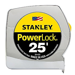 STANLEY Tape Measure, Chrome, 25-Foot (33-425)