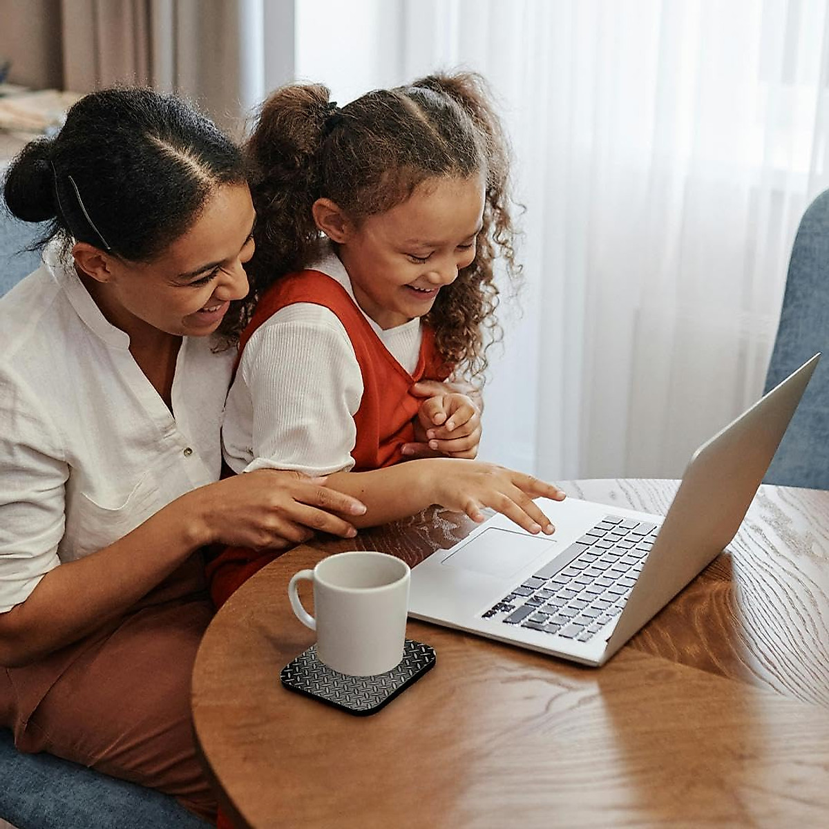 3dRose Gray Steel Diamond Plate Industrial Pattern - Soft Coasters, Set of 8 (CST_219468_2)