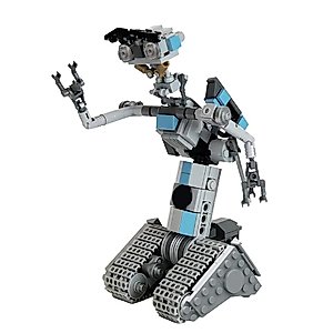 TTEHGB TOY Johnny 5 Robot Building Block Kit, Short Open Circuit Figures Robot Model Toys, Collectable Gifts for Kids Aged 8+, New 2023 (369 Pcs)