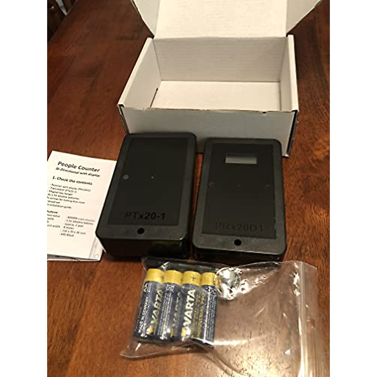 Wireless Battery Operated Bi Directional Infrared Dual Beam People Counter w/2 Year Warranty