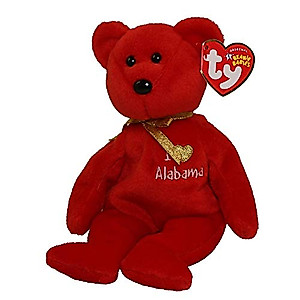 TY Beanie Baby - ALABAMA the Bear (I Love Alabama - State Bear) (8.5 inch) MWMTs ^G#fbhre-h4 8rdsf-tg1381238