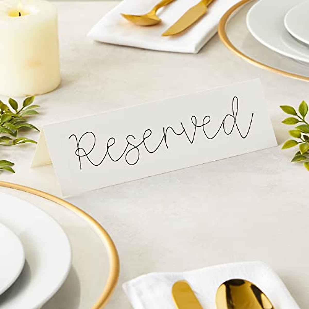 Sustainable Greetings Tent Table Place Cards (120 Count) Printer Friendly, 2.5 x 8.5 Inches
