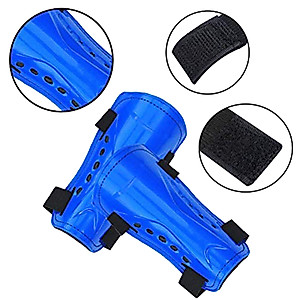 Haploon 2 Pair Knee Shin Guards Soccer Football Shin Pads Protector Calf Knee Protective Gear for 5-10 Old Kids, Teenagers, Boys, Girls, with 2 Pair Long Sleeve Soccer Socks