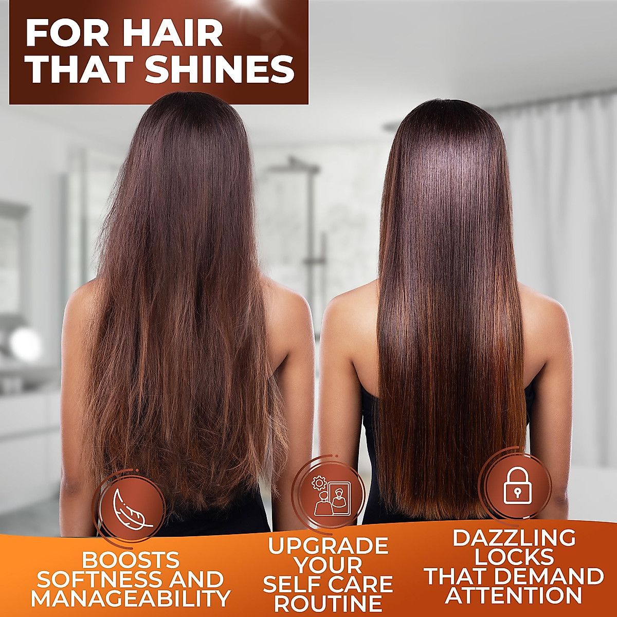 Moroccan Argan Oil Shampoo - Sulfate Free, Anti Frizz Hydrating Thickening Care for Women and Men - Deep Moisturizing Treatment for Color Treated, Curly, Frizzy, Damaged and Dry Hair