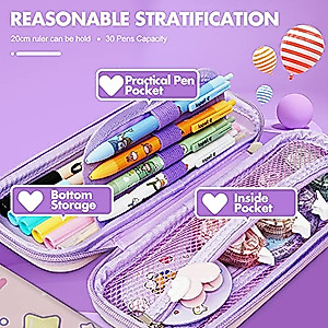 Unicorn Pencil Case for Kids Girls,3D EVA Cute Pencil Pouch,Medium Capacity Portable Multifunction Pen Bag for Girls Kids Teen (Moon Unicorn)