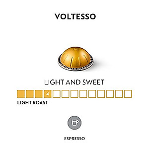 Nespresso Capsules VertuoLine, Voltesso , Mild Roast Espresso Coffee, 50 Count Coffee Pods, Brews, 10 Count (Pack of 5), (VERTUOLINE ONLY)
