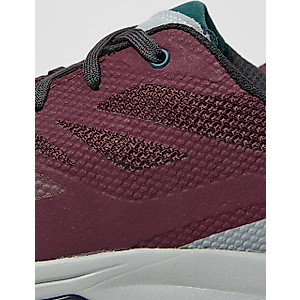 Salomon Outline Hiking Shoes for Women, Wine Tasting/Quarry/Green Gables, 5