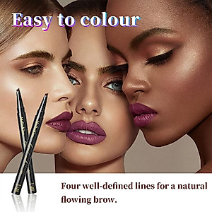 Eyebrow Pencil Eyebrow Microblading Pen - Eyebrow Makeup Micro 4 Point Brow Pen Lift & Snatch Makeup Pen Long-Lasting Waterproof Brow Pen 0.03 OZ/1ml - 03#Light Gray