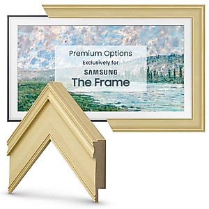 Frame My TV Deco TV Frames - Antique White Smart Frame Compatible ONLY with Samsung The Frame TV (55", Fits 2021-2025 Frame TV)