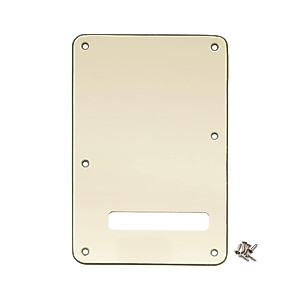 Musiclily 3Ply Strat Back Plate Tremolo Cavity Cover Backplate for Fender US/Mexico Made Standard ST Strat Stratocaster Modern Style Electric Guitar,Cream