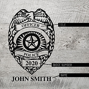 Police Officer Gifts for Graduation Gift, Whiskey Glass, Law Enforcement Gift for Men and Correctional Officer Retirement Party, Police Academy Gift