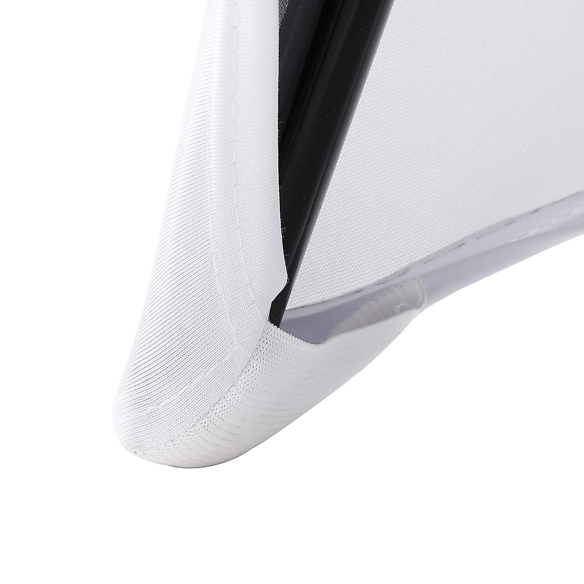 Peomeise Stretch Spandex Folding Chair Cover for Wedding Party Dining Banquet Event (White,12pcs)