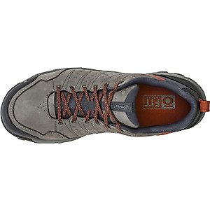 Oboz Sypes Low Leather B-Dry Hiking Shoe - Men's Steel, 9 Medium