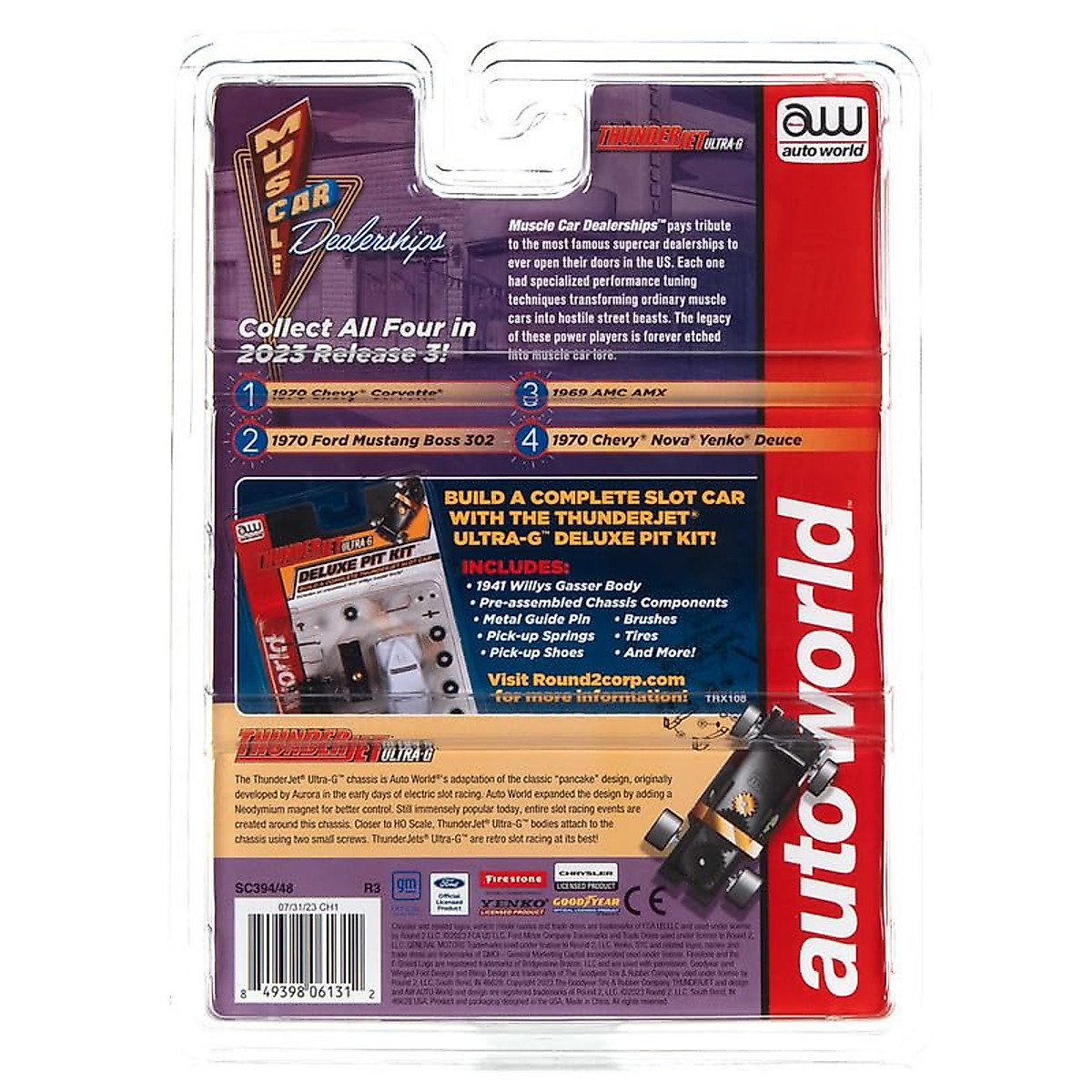 Auto World Thunderjet Yenko 1970 Chevrolet Nova (Silver) HO Slot Car