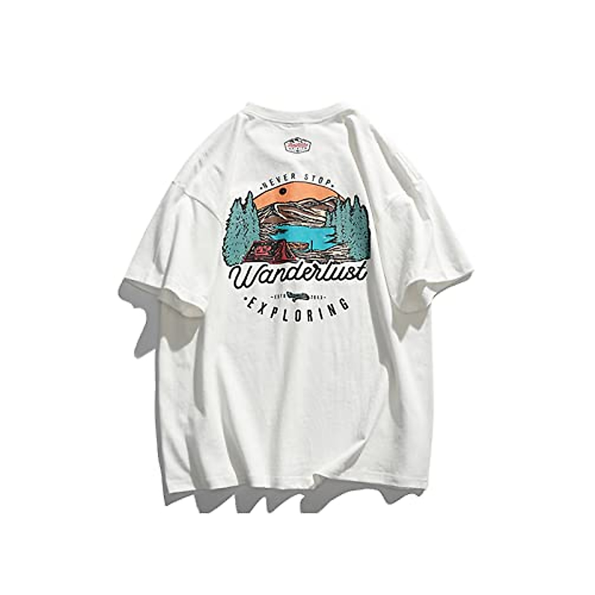 Vamtac Mens Cotton Oversized T Shirts Summer Casual Vintage Graphic Tees Streetwear Harajuku Tops Tshirt