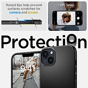 Spigen Thin Fit Designed for iPhone 14 Case (2022) - Black