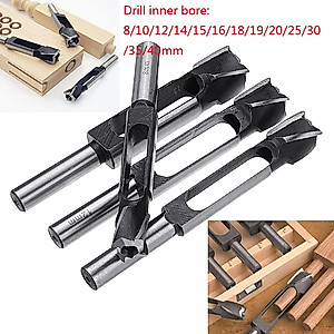 MINGRUI Wood Plug Hole Cutter Tenon Dowel and Plug Drill Woodworking Cutter Tenon Woodworking Furniture Making Carpentry Tool (20mm Drill Inner bore)