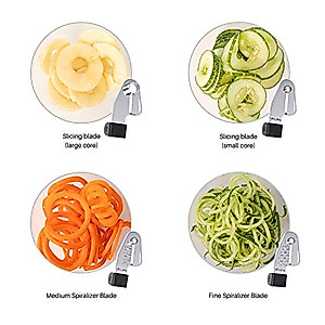 Bestand Spiralizer Attachment Compatible with KitchenAid Stand Mixer, Comes with Peel, Core and Slice, Vegetable Slicer(Not KitchAid Brand Spiralizer)