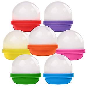 Capsule Vending Machine Translucent Acorn Capsules Empty 120 pcs 2 inch - Gumball Machine Capsules Bulk Party Favors Containers - Easter Basket Stuffers Gifts Pinata Stuffers DIY Craft Supplies
