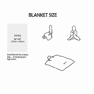 Roy&Rolla Monster Friends High Throw Blankets,Lightweight Blankets Monster Friends High,Feather Fleece for Couch Bed Sofa All Season Super Soft Flannel Dlankets 50X40