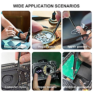 Morcoxina Precision Screwdriver Set, 46 in 1 Mini Screwdriver, Screwdriver Bit Sets, Multifunction Precision Screwdriver Kit, Repair Tool Kit for Electronics, Computer, Eyeglass, Phone, Watch