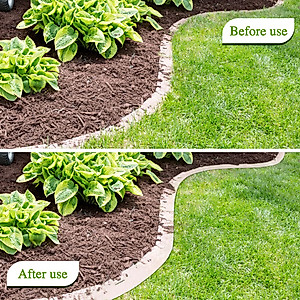 Colwelt Half Moon Edger Lawn Tool, Lawn Edgers with Soft Handle, Manual Lawn Edger for Grass, Borders Sidewalks, Driveways, Gardens, 38-Inch