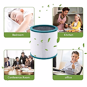 2 Pack,Air Purifier Filters Replacements,True HEPA Premium Grade Filters for Dyson Tower Purifier Pure Cool Link TP00,TP01,TP02,TP03,BP01,AM11 Models.Desk Purifier, Compare to Part # 968126-03