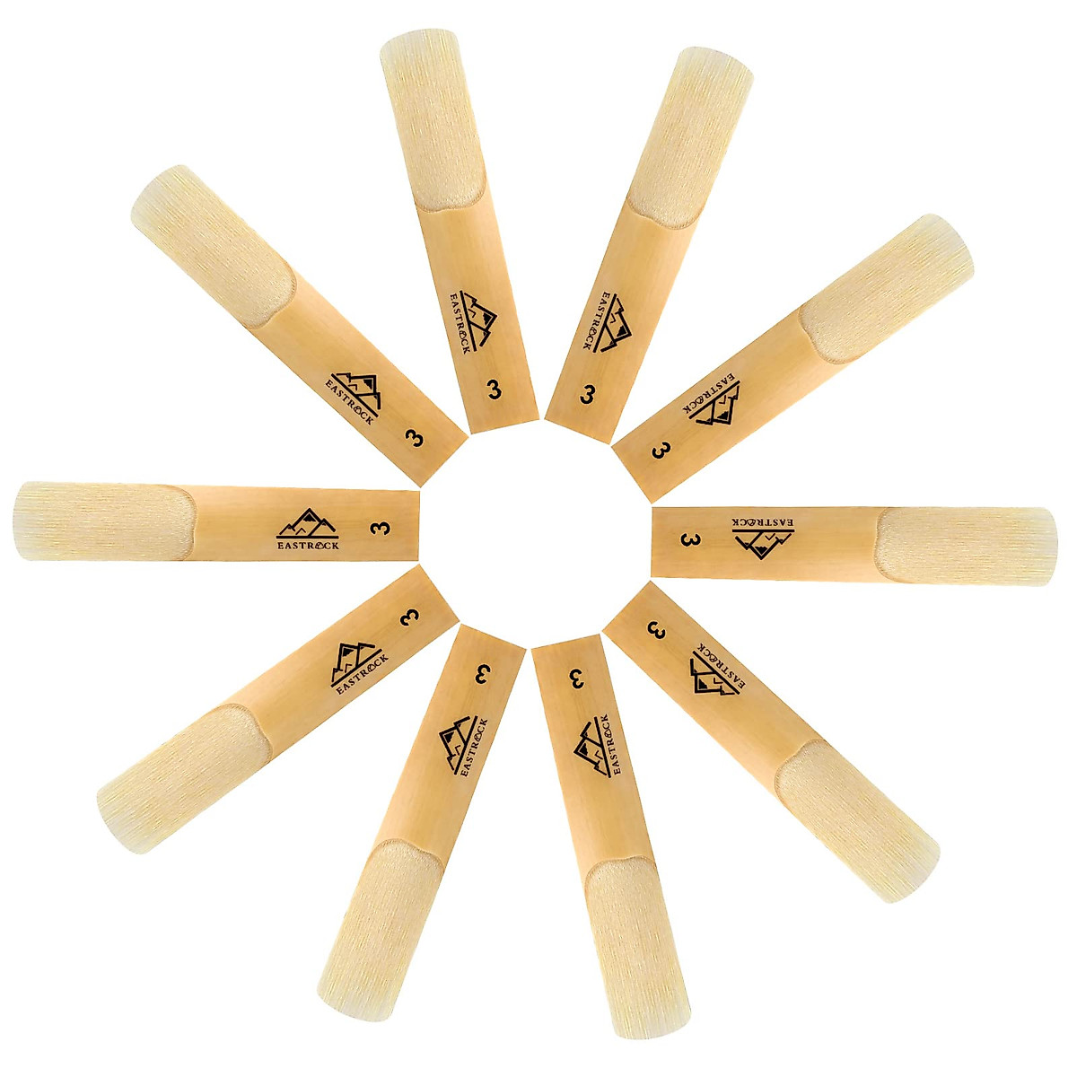 EASTROCK Clarinet Reeds 2.0/2.5/3.0 for Bb Clarinet Strength 3.0-10 Pack with Plastic Case