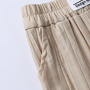 MYGBCPJS Little Girls Blue Jeans Outfit Kids Bell Bottoms Elastic Waist Denim Pants