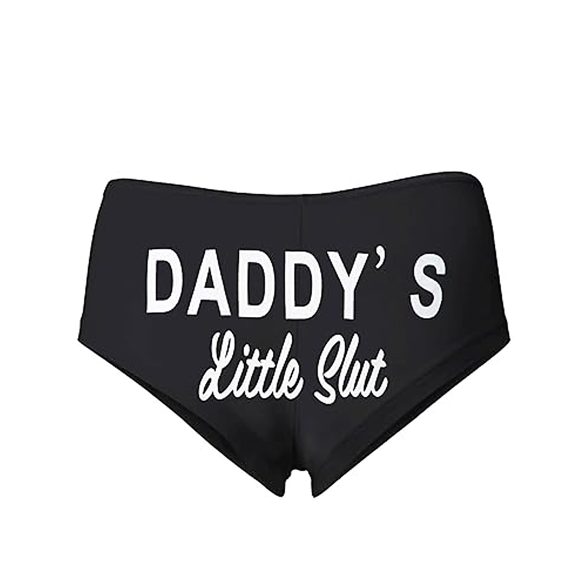 PROMOTED TO BIG SISTER Daddy's Little Slut Sexy Slutty Underwear Panties Women's Booty Shorts (X-Large)