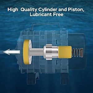 AquaMiracle Aquarium Air Pump Commercial Air Pump 600GPH, 18W Air Pump for Fish Tank, Hydroponic Air Pump, Fish Tank Air Pump Bubbler Pond Aerator