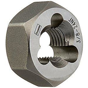 Irwin Tools 7736 Irwin Re-Threading Hex Die-3/8"-24 NF, HCS Left Hand Die-Bulk