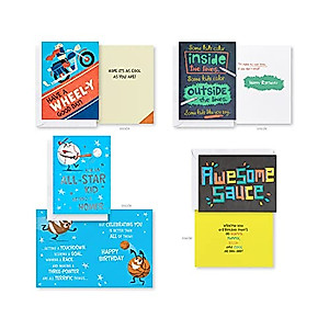 American Greetings Deluxe Kids Birthday Card Assortment, Bright and Cheerful Designs (40-Count)